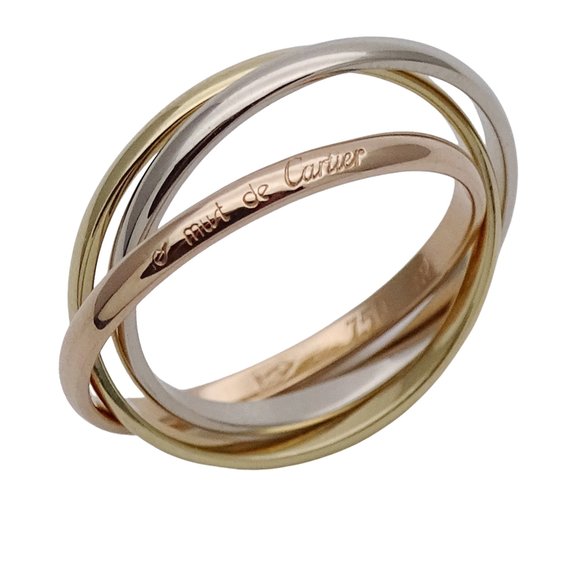 Cartier | Jewelry | Cartier Ring For Women Brand Name Ring 75pg 750wg ...
